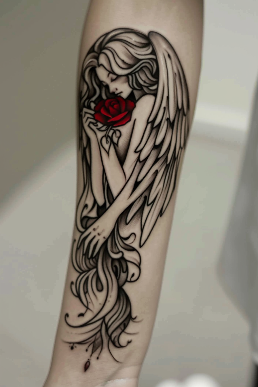 21 Angel Tattoo Ideas That Are Pure Heavenly Inspiration